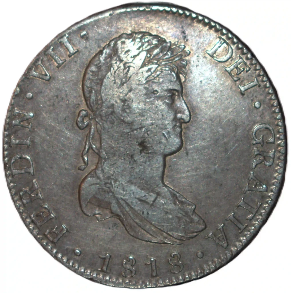 Moneda 8 Reales de 1818. Fernando VII. Méjico-JJ - 8Reales